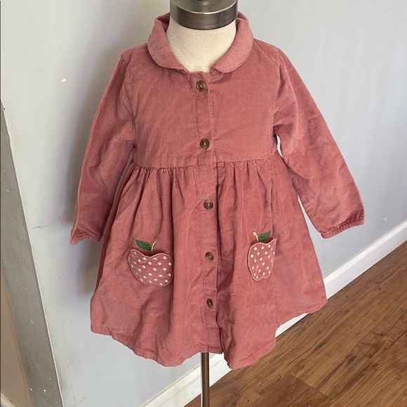 Baby Boden | Dresses | Baby Boden Mauve Corduroy Dress With Peter Pan ...